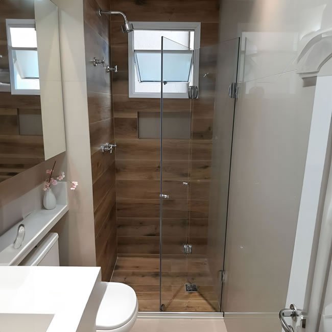 Box de Vidro para Banheiro modelo Flex · Vidraçaria SHOW GLASS